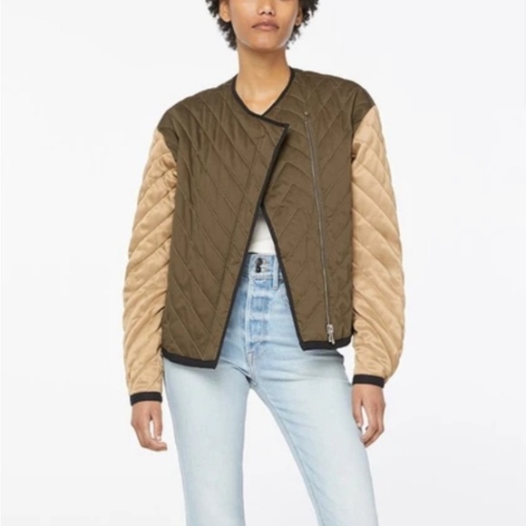 Frame Denim | Jackets & Coats | Frame Womens Quilted Colorblock Jacket ...